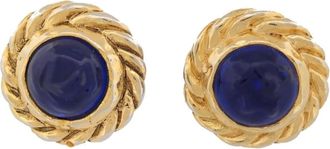 Chanel Ohrringe - VINTAGE CHANEL GRIPOIX 1970 CLIPS PATE DE VERRE GO - Gr. unisize - in Gold - f&uuml;r Damen