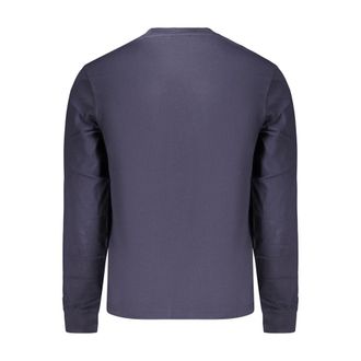 Napapijri Logo-Relief Long-Sleeved Sweatshirt - Blue