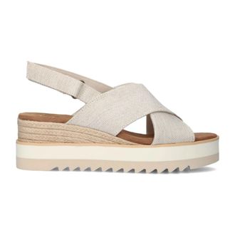 Toms Beige Crossover Sandalen f&uuml;r Frauen - - Shoes - Damen - Beige - 41 EU