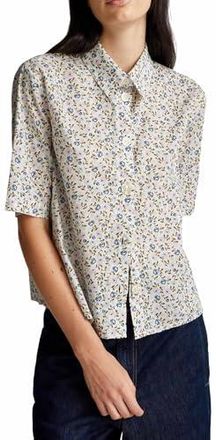 Benetton Camicia 5q6sdq07o Chemise, cr&egrave;me, X-Small Femmes