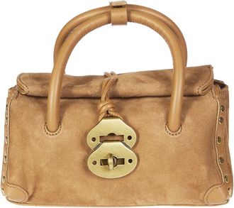 Zanellato Femme, Sacs, Brun, Taille: ONE Size Dotta Zashmere & Cactus Baby Suede