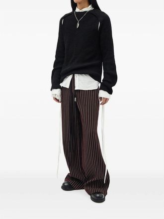 Ann Demeulemeester Ribbed Knit Sweater - Black