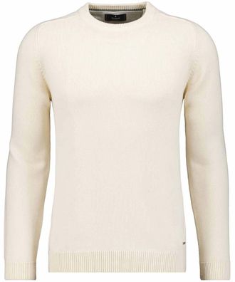 Ragman Herren Strickpullover Rundhals Ecru-008, L