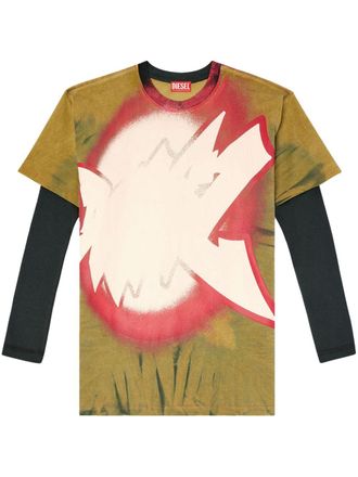 Diesel robe D-Fanty à coupe courte - Marron