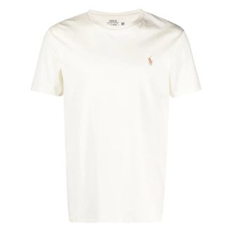 Polo Ralph Lauren Homme, Tops, Beige, Taille: XL Custom Fit T-Shirt