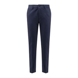 HUGO BOSS Baumwoll-Seiden-Hose - - Trousers - Herren - Blau - 2XL