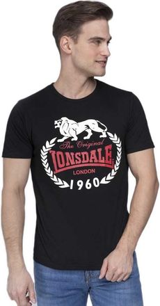 Lonsdale Herren Langarmshirt T-Shirt Original 1960 Slimfit schwarz (schwarz) X-Large
