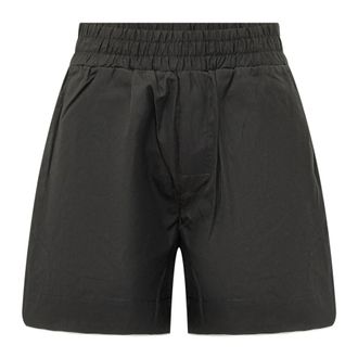 Palm Angels Curved Logo Shorts - - Shorts - Damen - Schwarzk - M