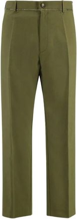 Marni Homme, Pantalons, Vert, Taille: L Pantalon Droit en Laine