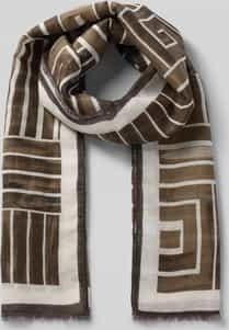 Altea Schal aus Leinen-Mix mit Fransenabschluss