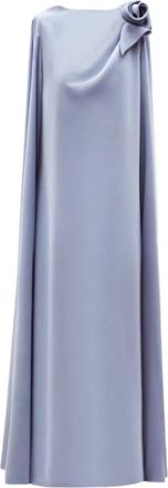 Gemy Maalouf rose-detail gown - Blau