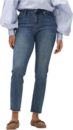 Janice Femme, Jeans, Bleu, Taille: W28 Cooper Cropped Jeans