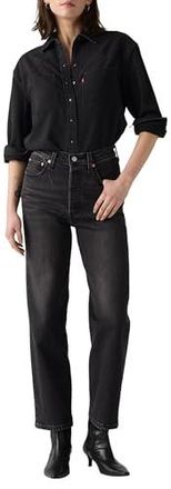 Levi's Ribcage Straight Ankle Jeans, Loom About, 33W / 29L Femmes