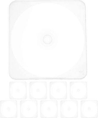 BESPORTBLE TOKIDNY 10 St&uuml;ck Teiliges Transparente CD DVD Aufbewahrungsboxen aus Robustem Kunststoff Sto&szlig;fest und Kratzschutz Leichte Transportable H&uuml;llen f&uuml;r Mus