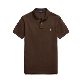 Polo Ralph Lauren Polo Slim Fit aus Mesh - - Tops - Herren - Braun - S