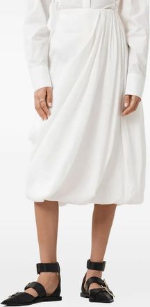 AllSaints jupe mi-longue Nia à design drapé - Blanc