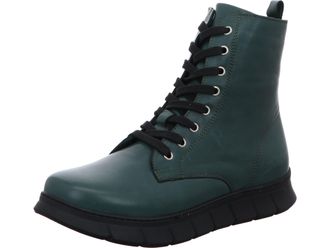 Gemini Damen Stiefelette sportlicher Plateau Schn&uuml;rboot aus Leder 343859-02, Gr&ouml;&szlig;e:41 EU, Farbe:Gr&uuml;n