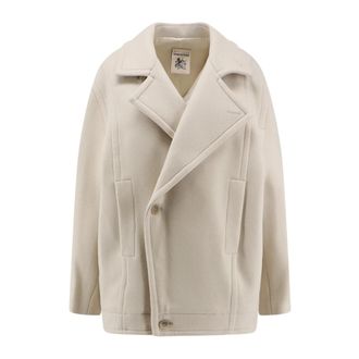 Semicouture Zweireihiger Mantel - - Coats - Damen - Beige - L