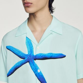 Sandro Chemise imprim&eacute; &eacute;toiles de mer