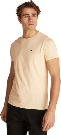 Tommy Jeans Herren TJM Xslim Jersey Tee Dm0dm04411 S/S T-Shirt, Yellow (Custard Cream), XXS EU