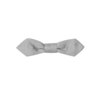Dolce & Gabbana Seidenoberteil mit silberner Schmetterlingsstickerei - - Accessories - Herren - Grau - ONE SIZE