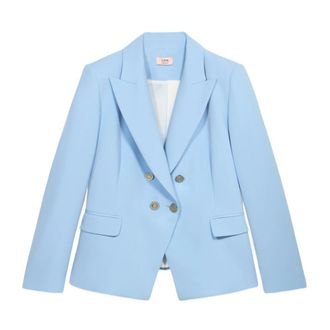 Oltre Zweireihiger Blazer - - Jackets - Damen - Blau - 2XL