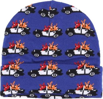 HUF Blaue Bestickte Beanie M&uuml;tze - - Accessories - Herren - Mehrfarbig - ONE SIZE