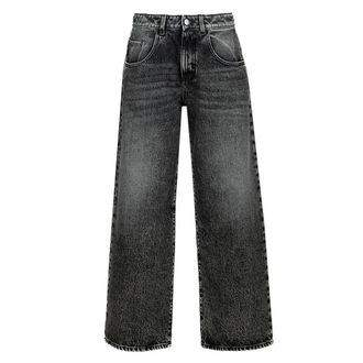 Icon Denim Los Angeles Wide Jeans - - Jeans - Damen - Schwarzk - W25