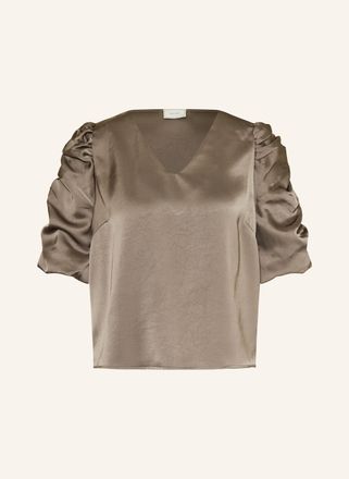 Neo Noir Neo Noir Blusenshirt Elba Aus Satin grau