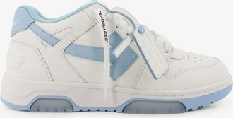 Off-white Out of Office leather sneakers with iconic logo on the side - OFF WHITE - gender_Man