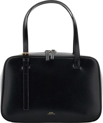 A.P.C. A.p.c., Femme, Sacs, Noir, Taille: ONE Size Borsa in pelle liscia