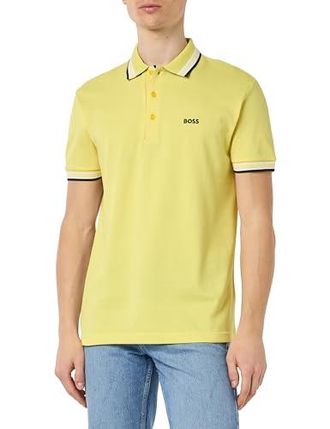 BOSS Hommes Paddy Paddy Polo en piqu&eacute; de Coton avec Logo Contrastant