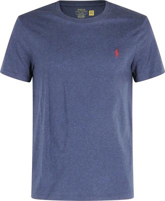 Polo Ralph Lauren Homme, Tops, Bleu, Taille: XL Circle Neck T-Shirt