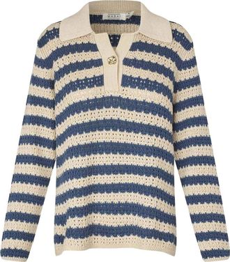 Masai Femme, Tops, Multicolore, Taille: 44 FR Polo &agrave; Manches Longues