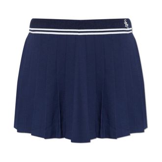 Sporty & Rich Femme, Jupes, Bleu, Taille: 40 FR Jupe pliss&eacute;e