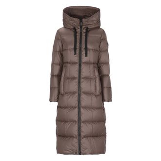 Peuterey Lange gesteppte Daunenjacke - - Coats - Damen - Braun - S