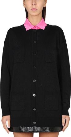 Moschino Virgin Wool Cardigan - Black