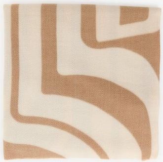 Au Printemps Paris Géometrischsüßer Schal - Beige