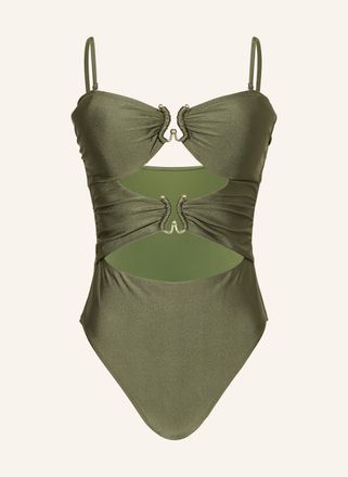 Mrs & Hugs Mrs & Hugs Bandeau-Badeanzug Mit Cut-Outs gruen