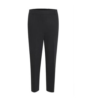 Kaffe High-Waist Cropped Hose Schwarz Tief - - Trousers - Damen - Schwarzk - M