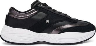 Tommy Hilfiger Sneakers Th Modern Sporty Runner Leather FW0FW09590 Schwarz