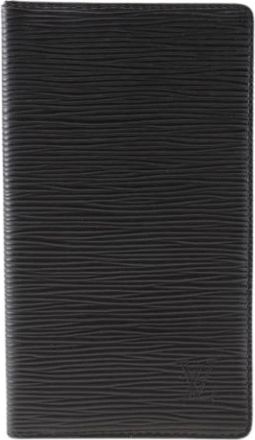 Louis Vuitton unisex, Pre-owned, Noir, Taille: ONE Size Portefeuille en cuir Pre-owned