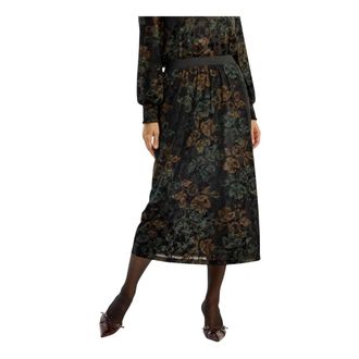 In Front Midi-Rock - - Skirts - Damen - Mehrfarbig - 2XL