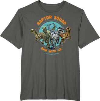 Jurassic Park Camp Cretaceous Raptor Squad Run With Us T-Shirt