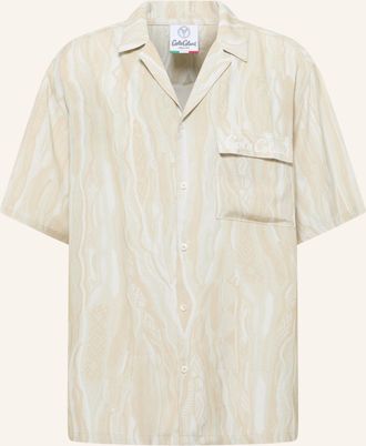 Carlo Colucci Carlo Colucci Carlo Colucci Hemd - Signature Knit Print Federa weiss