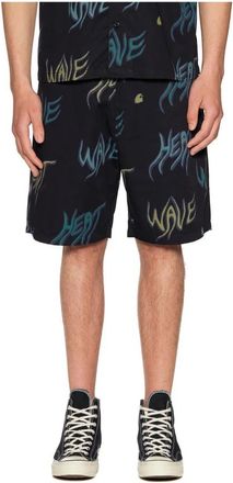 Carhartt Work in Progress Homme, Shorts, Noir, Taille: S Graphic Print Shorts