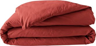 Douceur d'Int&eacute;rieur Bettbezug (240 x 220 cm), Perkalin, Terrakotta, 100% Baumwollperkal
