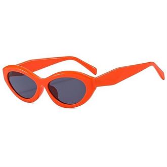 Generic Lunettes De Soleil Dext&eacute;rieur &Agrave; Petite Monture For Femmes Et Hommes, Verres D&eacute;coratifs For Le Sport(Orange)