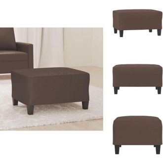 vidaXL Fu&szlig;hocker Braun 70x55x41 cm Kunstleder - Polsterhocker - Sitzhocker - Fu&szlig;hocker - Kunstleder M&ouml;bel - Braun