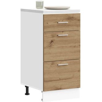 vidaXL Unterschrank Lyon Artisan-Eiche 40x46x81,5 cm Holzwerkstoff Vidaxl